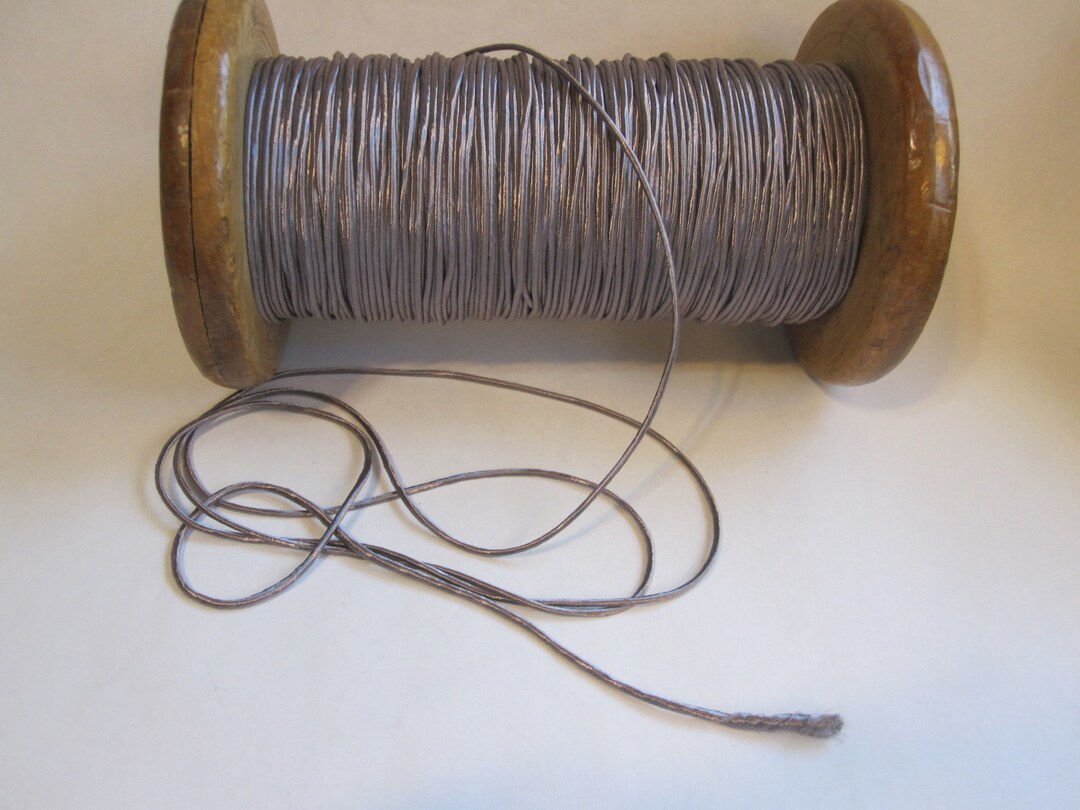 10 Yards Vintage Wrapped Cord Gray Cord, Silky Wrapped Cord Approx 2 ...