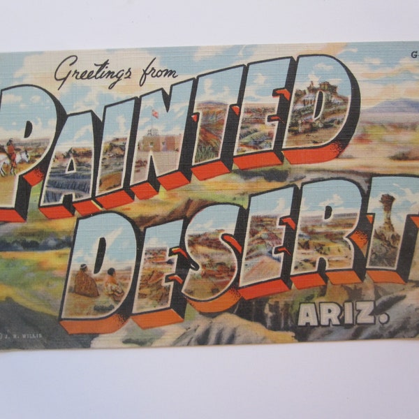 Big Letter Postcards - Etsy