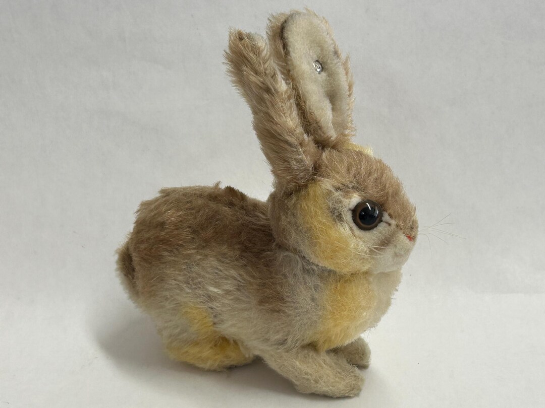 Vintage Steiff PUMMY Rabbit - Swivel Head, Metal Button on Ear, Missing ...
