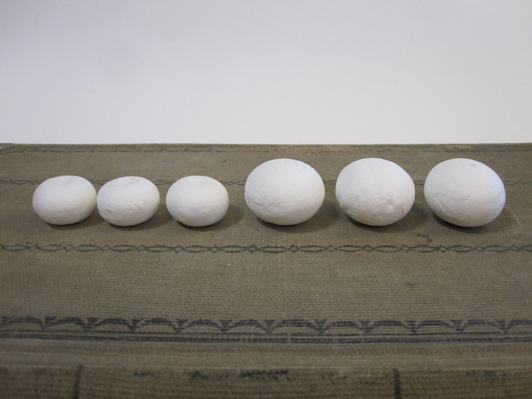 12 Spun Cotton Shapes - Pumpkins - Flattened Balls, Your Choice of ...