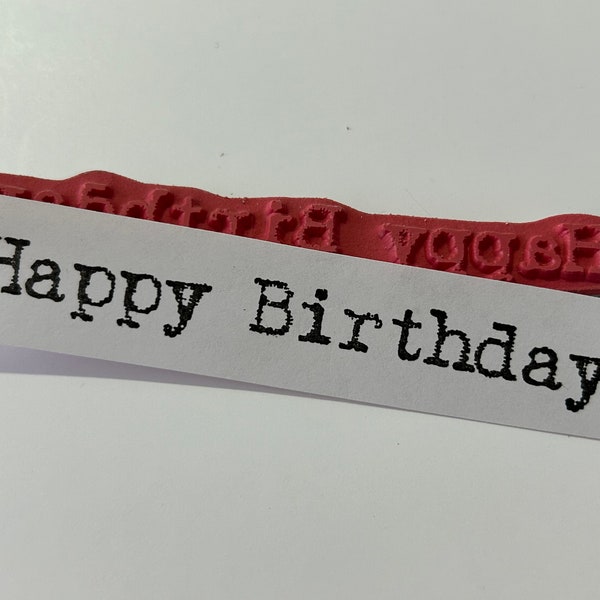 Happy Birthday Stamp - Etsy