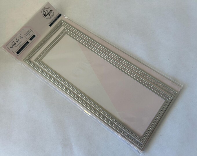Cutting Die Set - Pinkfresh Studio Slim Stitched Rectangles Cutting Die Set - PF028ES - GR01 ...