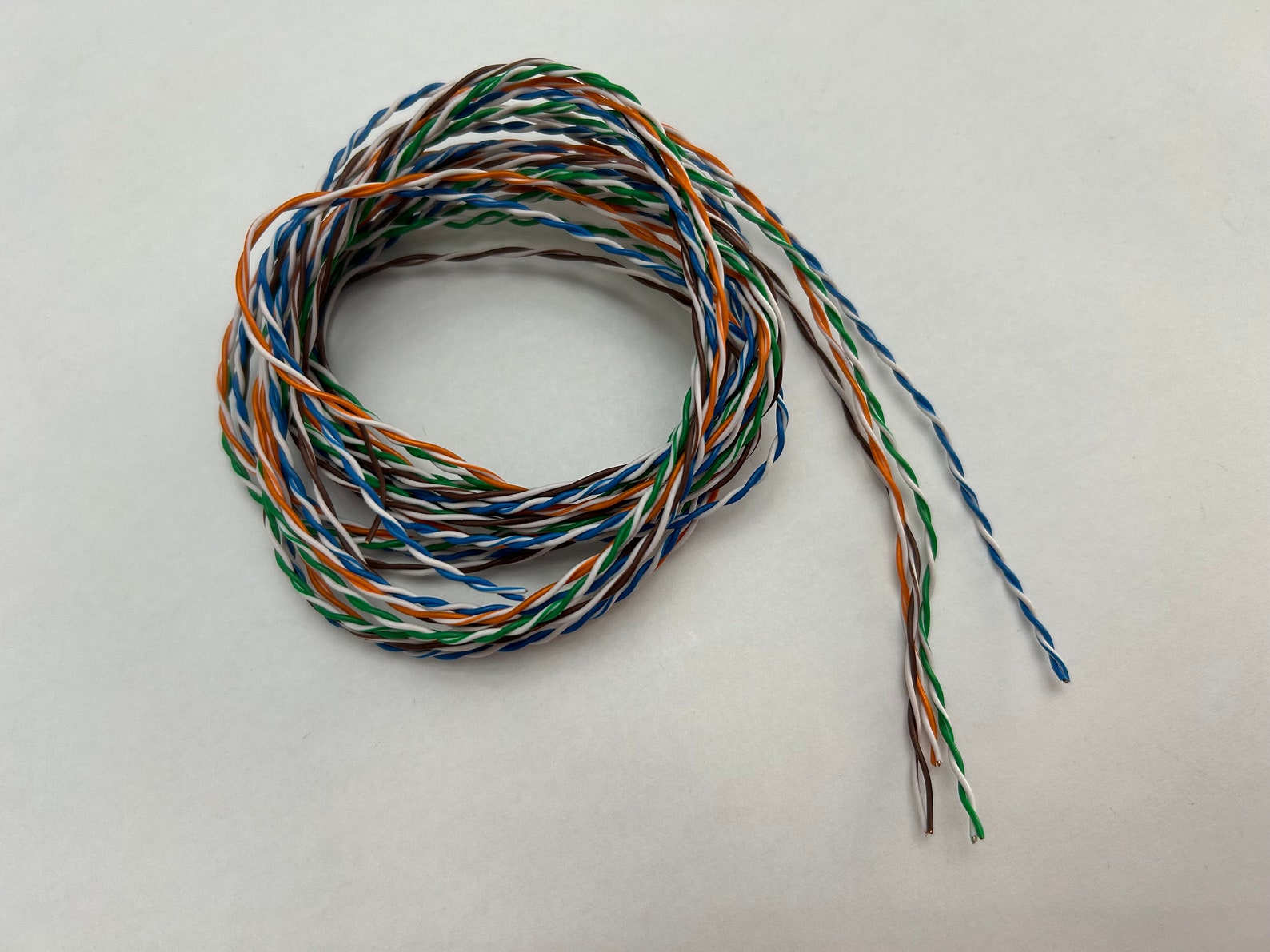 Plastic-coated Copper Wire for Crafting - Green, Blue, Orange, Brown ...