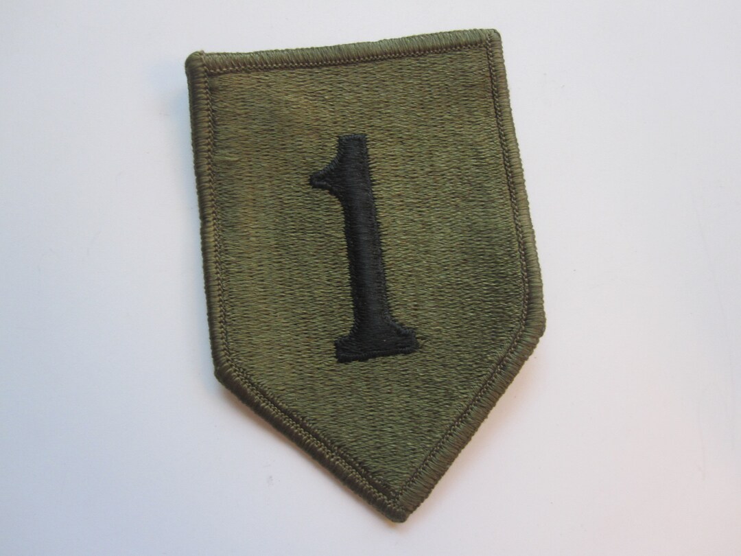 Embroidered Patch Army 1st Infantry Division Patch Number 1, Military ...