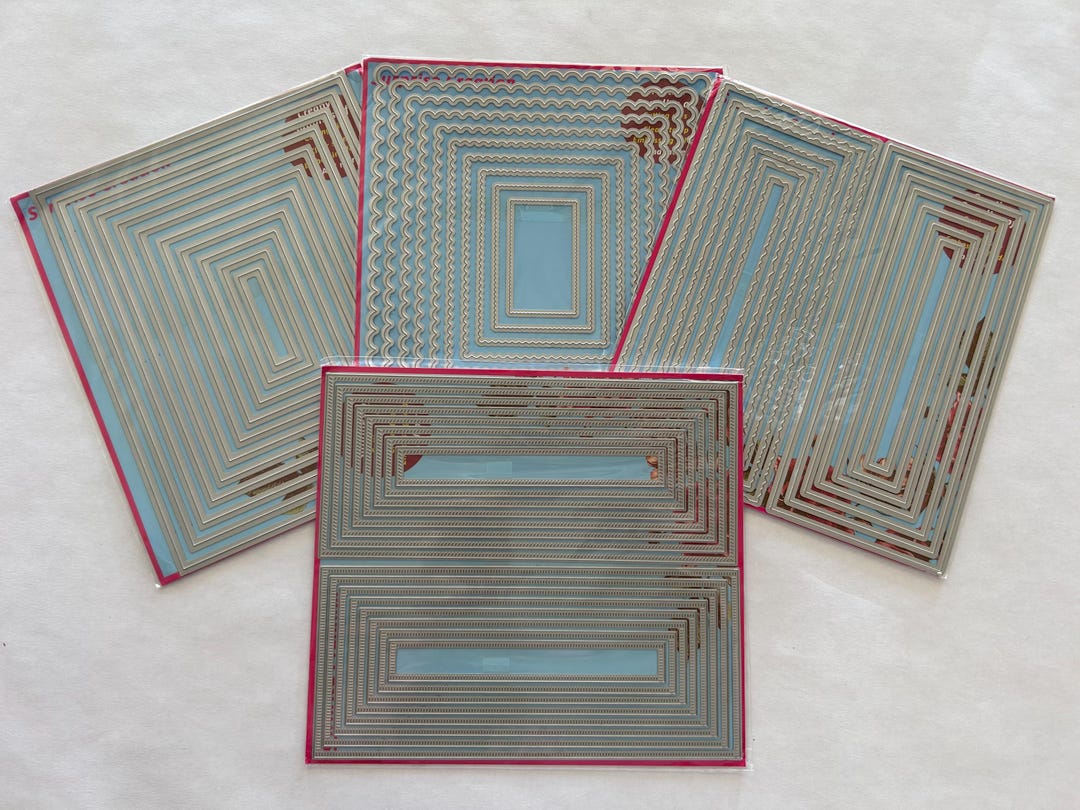 1 Cutting Die Set - YOUR CHOICE Nested Die Set, Choose From Rectangles ...