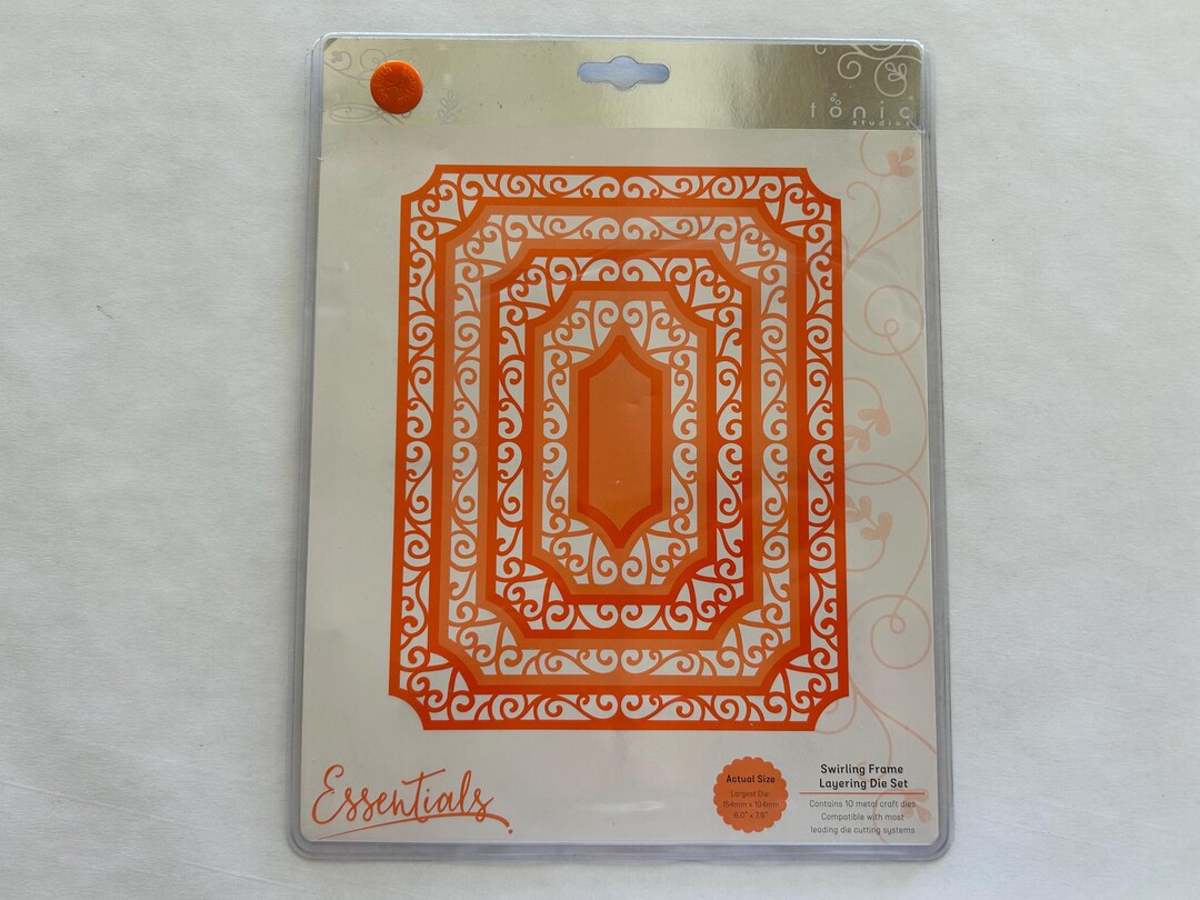 Cutting Die Set - Tonic Studios Essentials Swirling Frame Layering Die ...