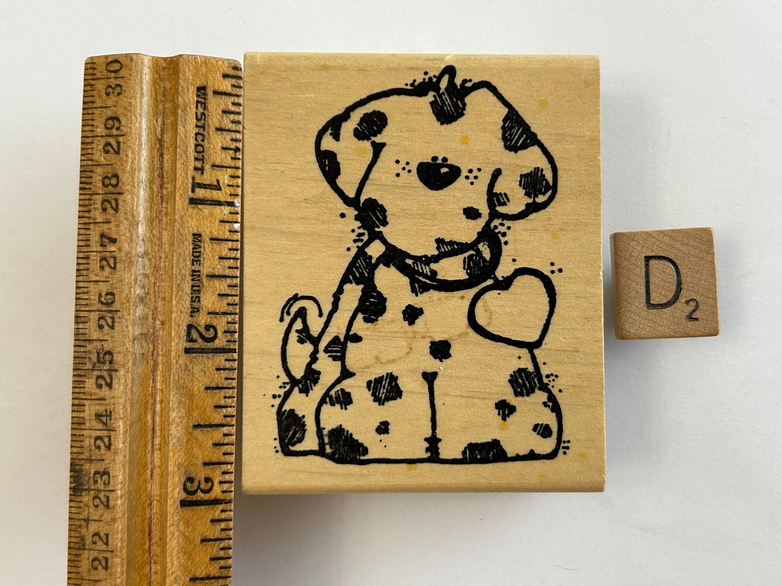 Rubber Stamp - YOUR CHOICE Dog Stamp - Patchwork Dog, Birthday Dog ...