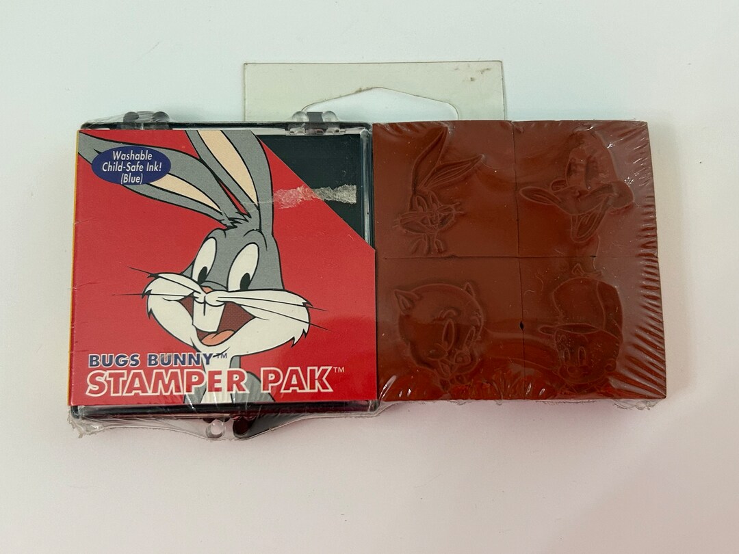Rubber Stamp Set - Bugs Bunny Stamper Pak - 4 Stamps, Bugs, Porky Pig ...