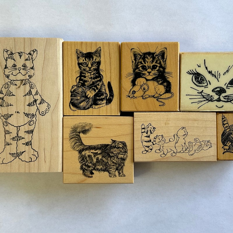 Cat Stamp - Etsy