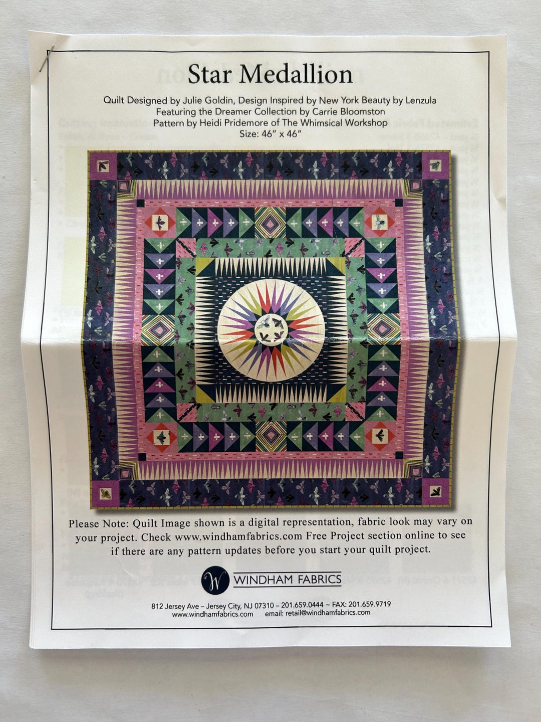 Quilt Pattern - Star Medallion Pattern by Heidi Pridemore of the ...