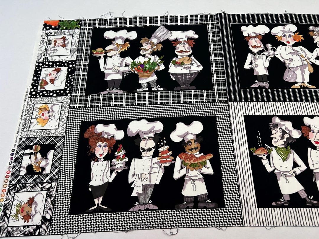 Fabric Panel - WHAT'S COOKING Chefs - Loralei Harris for Quilting ...