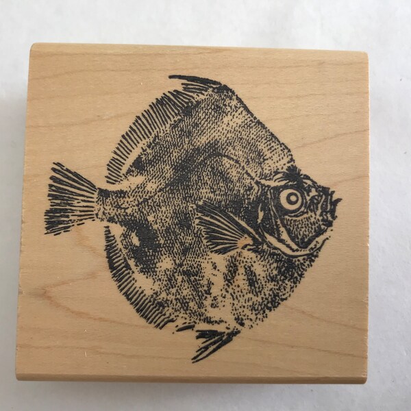 Fish Rubber Stamp - Etsy