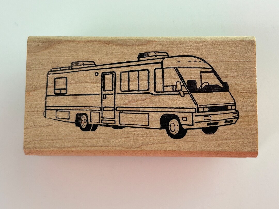 Vintage Rubber Stamp - RV Stamp - Recreational Vehicle - Stampcapades ...