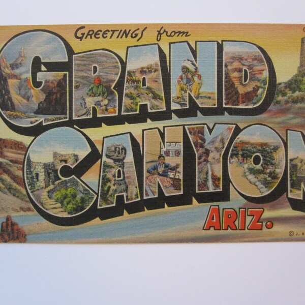 Big Letter Postcards - Etsy