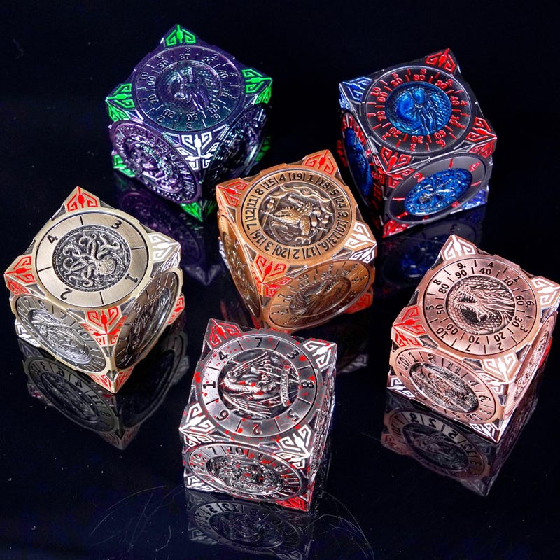 Dnd Dice Set Spin - Etsy