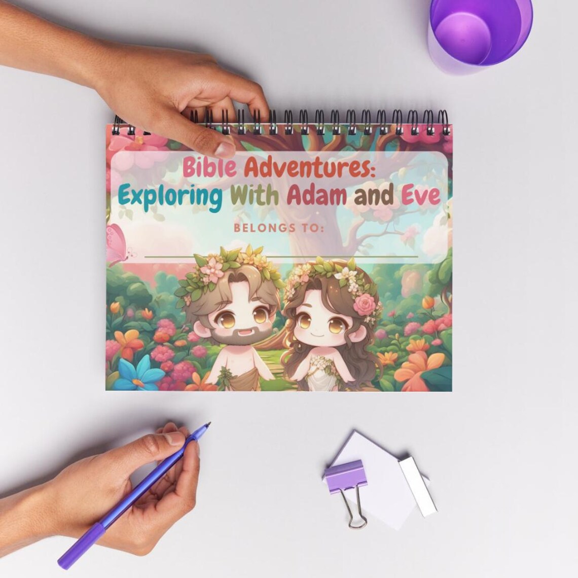 Christian Busy Book Editable Template, Canva Template, Bible Adventures ...