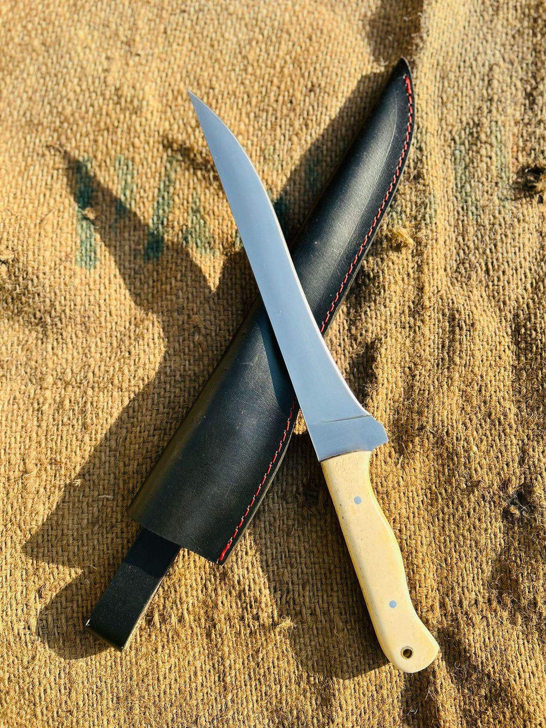 Personalized FILLET KNIFE & SHEATH Fishing Gear Custom Engraved ...