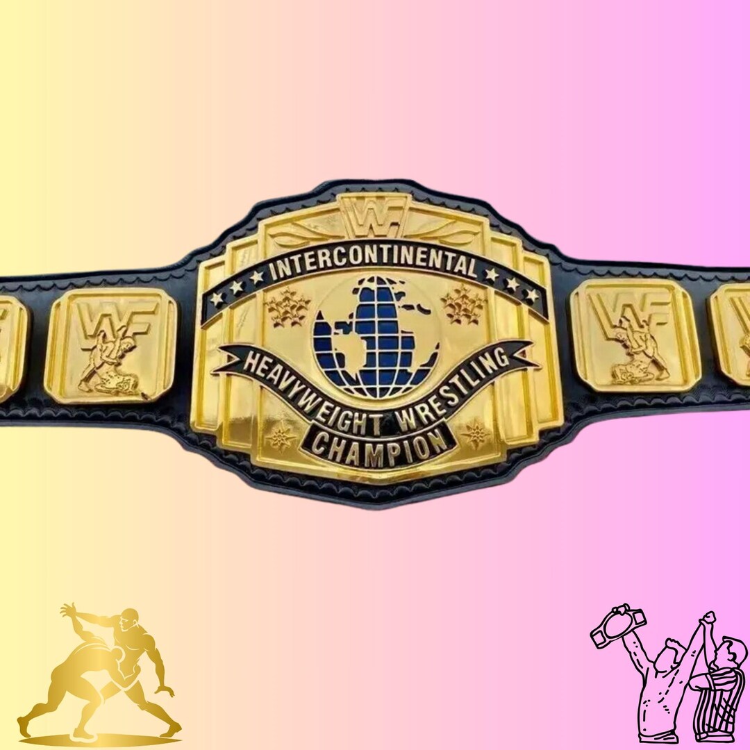 IC Intercontinental Wrestling Championship Belt Replica Customize Your ...
