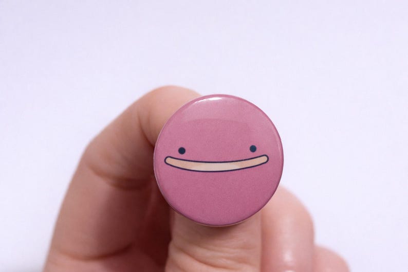 Ditto: Pokemon Pokopia Pin Back Button Badge. - Etsy