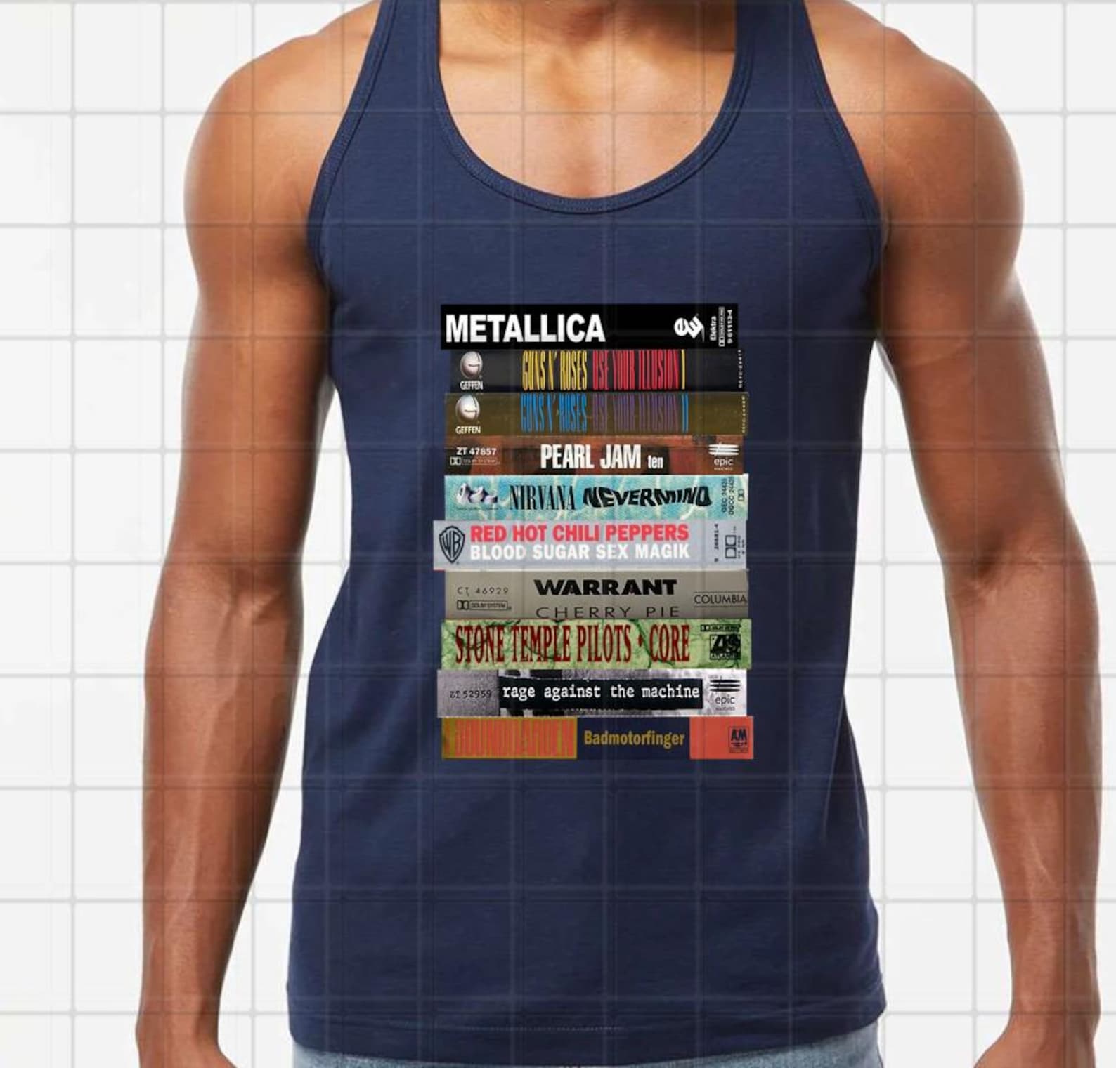 Vintage Rock Band Cassette Tapes 90s PNG File, Classic Rock Cassettes ...