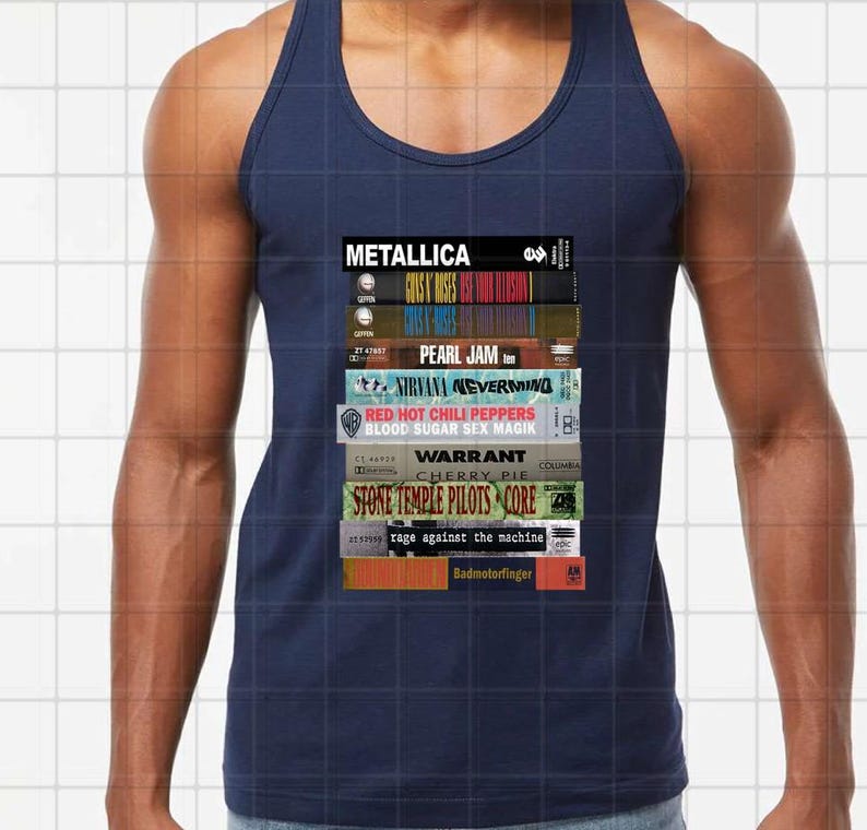 Vintage Rock Band Cassette Tapes 90s PNG File, Classic Rock Cassettes ...