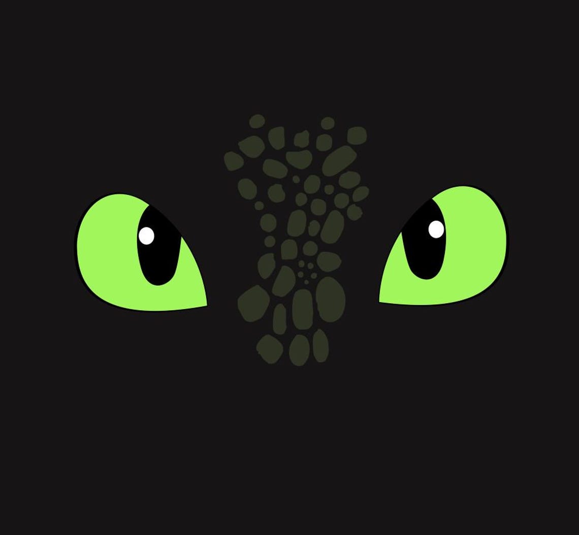 Shadow Dragon Eyes, Digital Download, Train Your Dragon, Cute ...