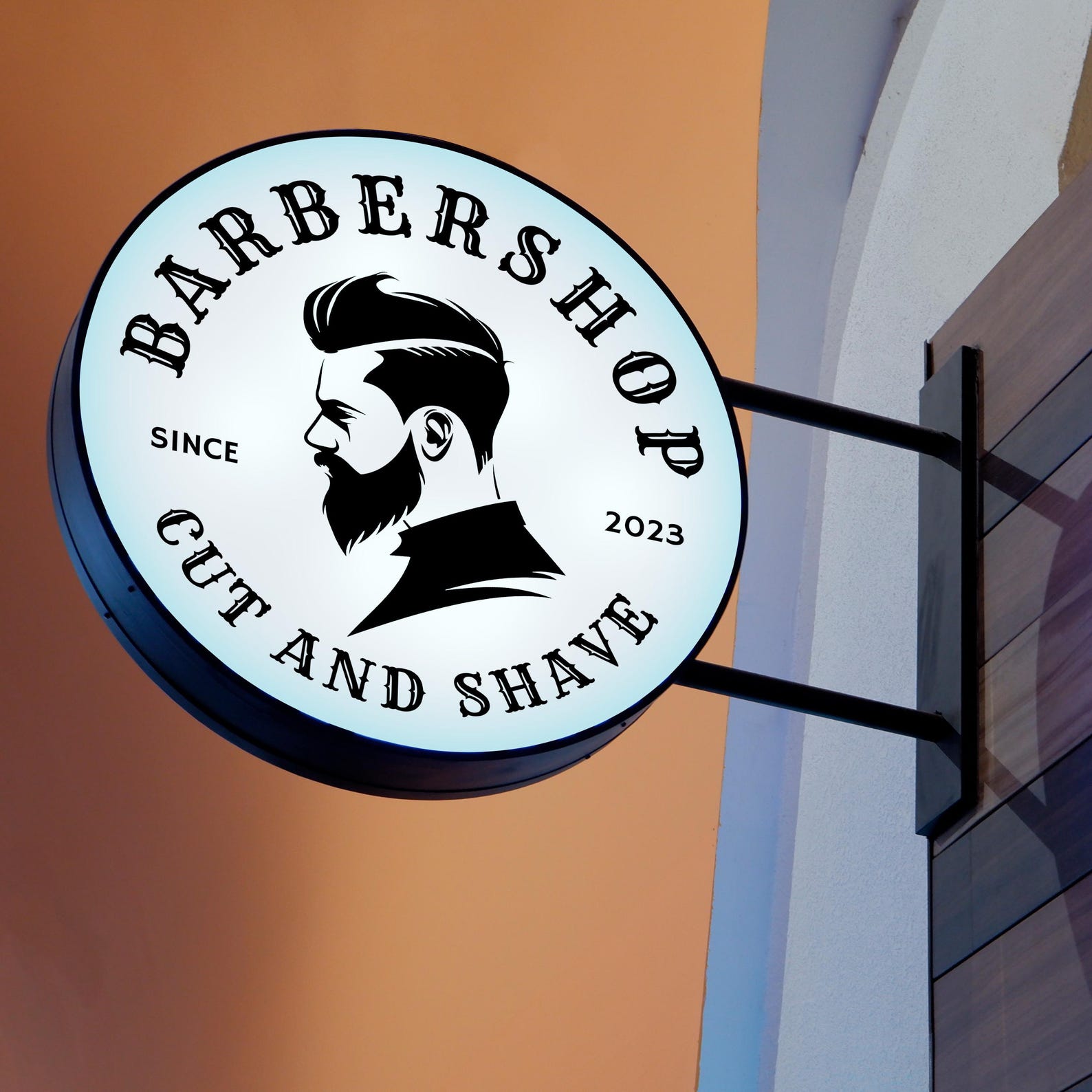 Custom Logo Lightbox Sign, LED Lightbox Signboard, Double Sided Round ...