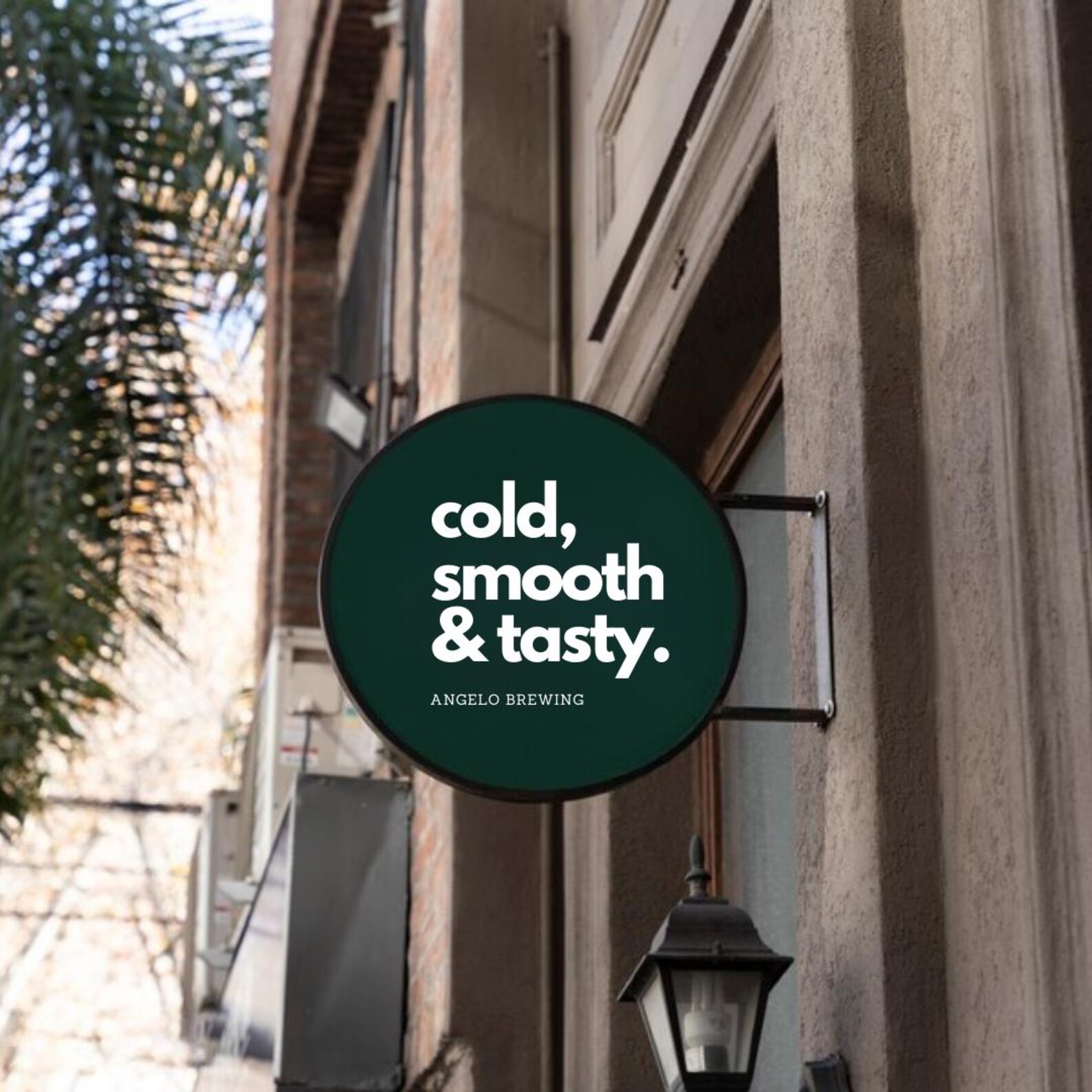 Custom Round Hanging Blade Sign, Wall Mounted Storefront Blade Sign ...