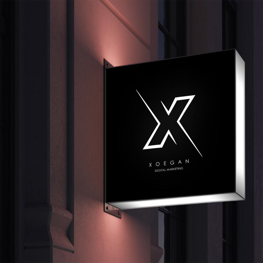 Custom Logo Lightbox Sign, LED Lightbox Signboard, Double Sided Round ...