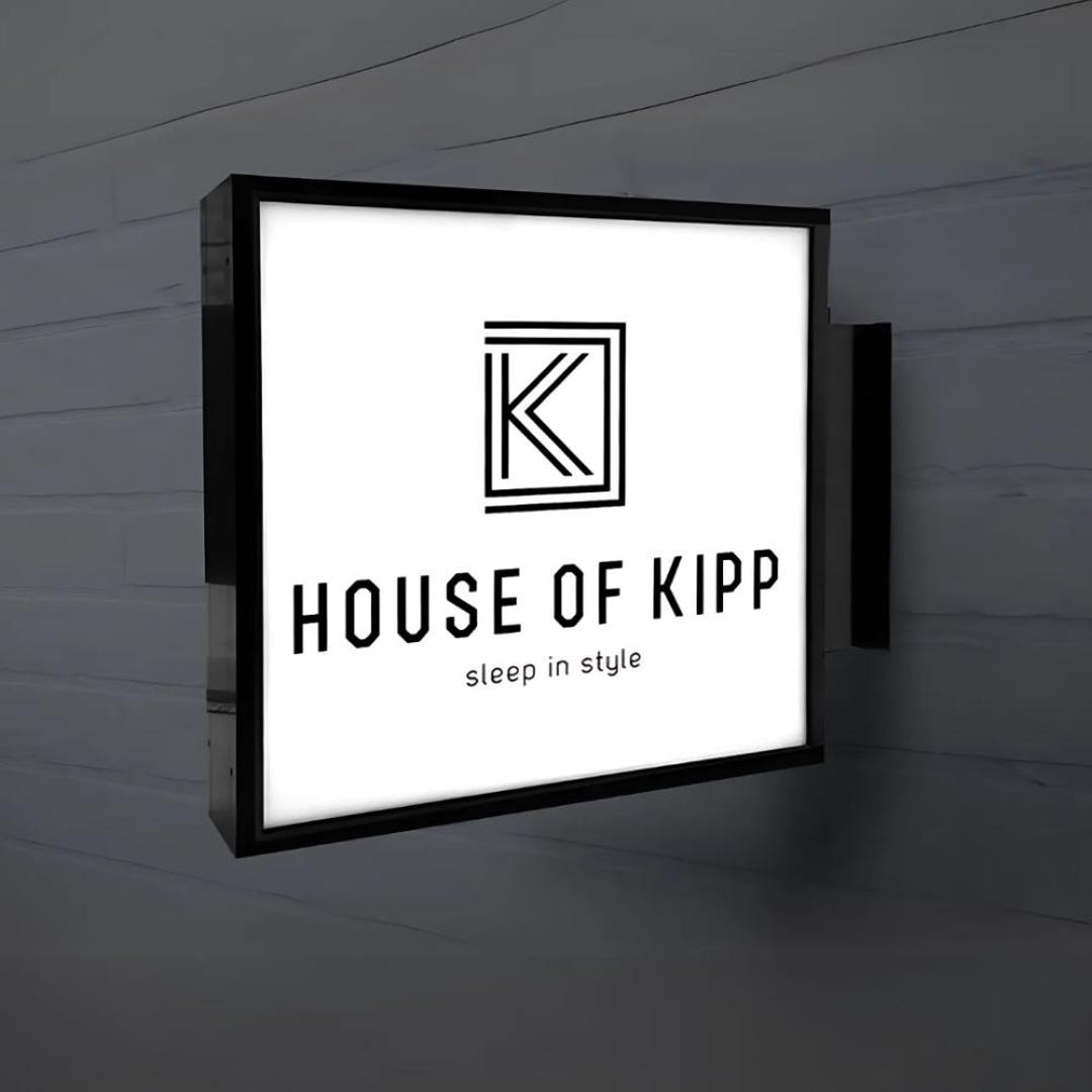 Custom Illuminated Storefront Sign, LED Lightbox, Rectangle Double ...