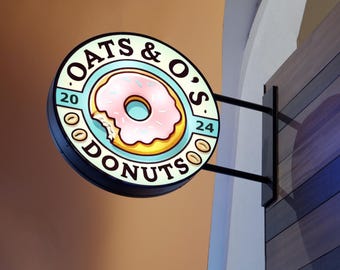 Custom Lightbox Business Sign, Illuminated Lightbox Signage, Hanging ...