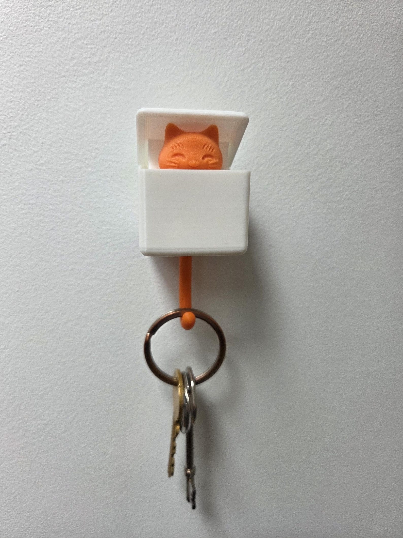 Keep Your Keys Safe & Cute! Cat Key Hook, Pop-up Design, Choose Your ...