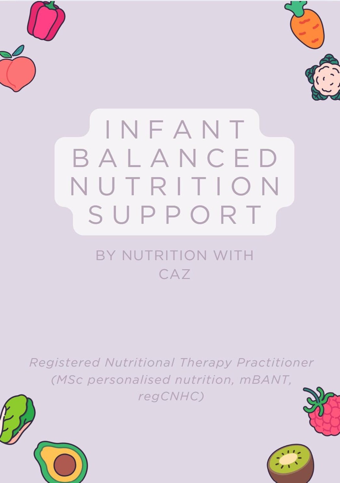 Infant Nutrition Balanced Plate Guide With Weaning Support Information ...