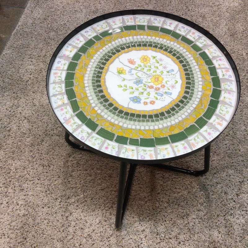 Mosaic Side Table - Etsy
