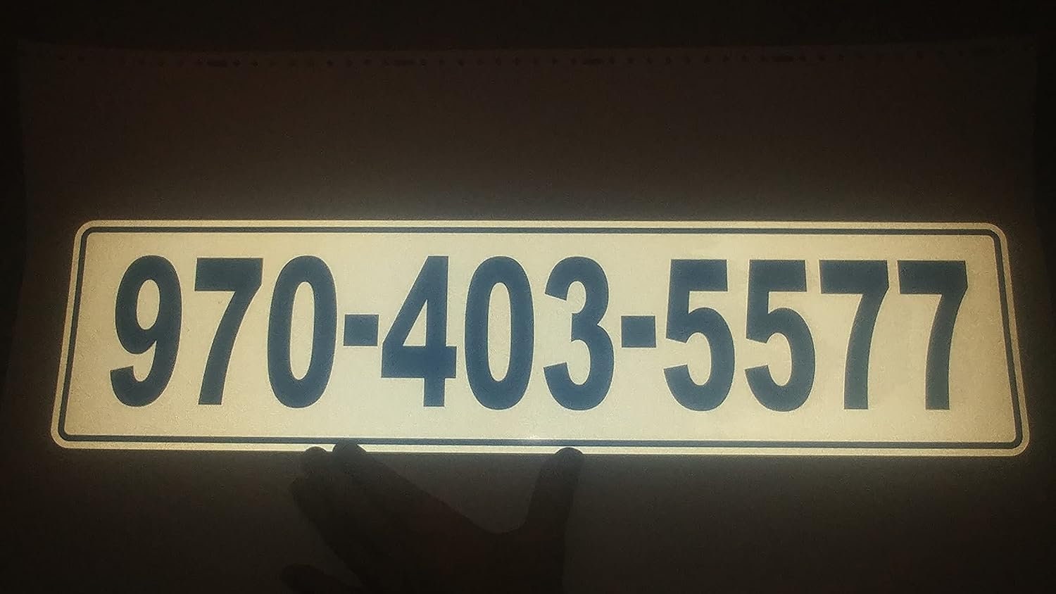 Custom Reflective Car Magnet – Personalized Phone Number Sign - Etsy