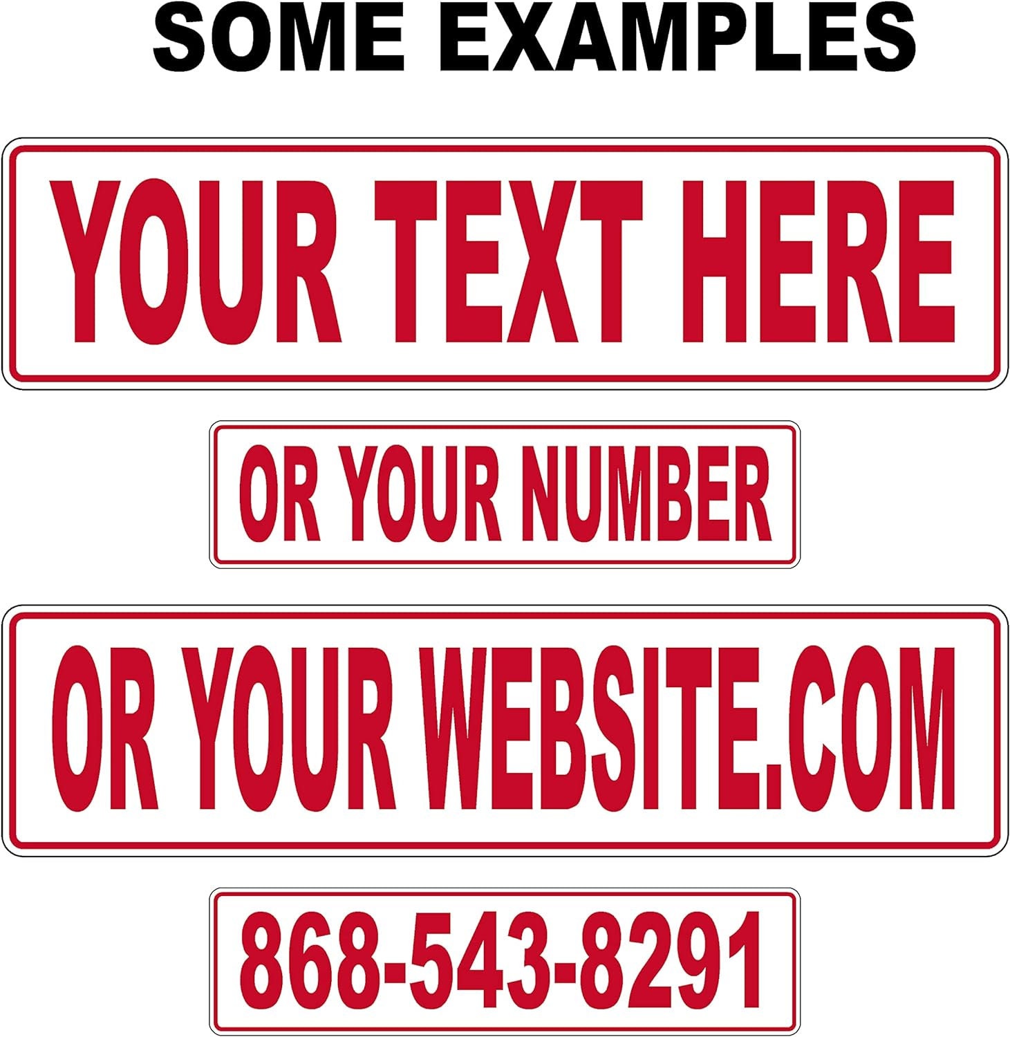 Custom Reflective Car Magnet – Personalized Phone Number Sign - Etsy