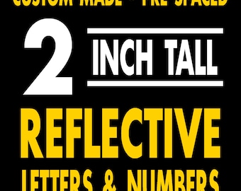 4 Inch Tall Reflective Letters and Numbers | Etsy