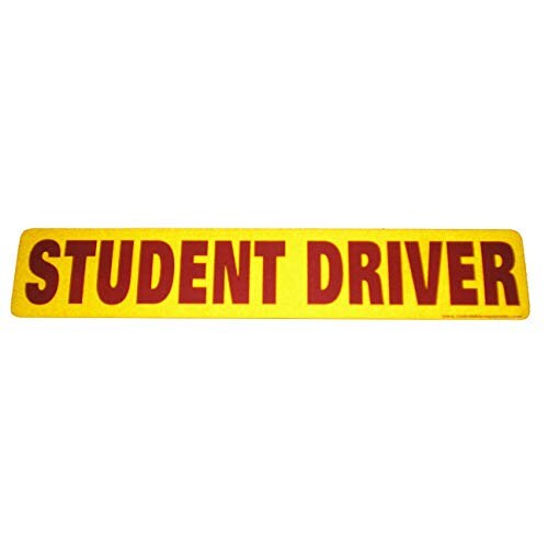 Student Driver Magnet Vehicle Car Sign Reflective Magnetic for Extra ...