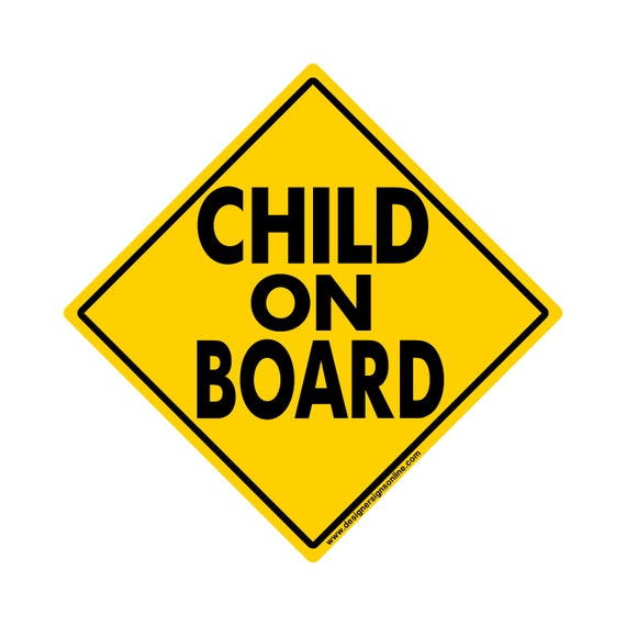 Child on Board Decal or Magnet REFLECTIVE | Etsy