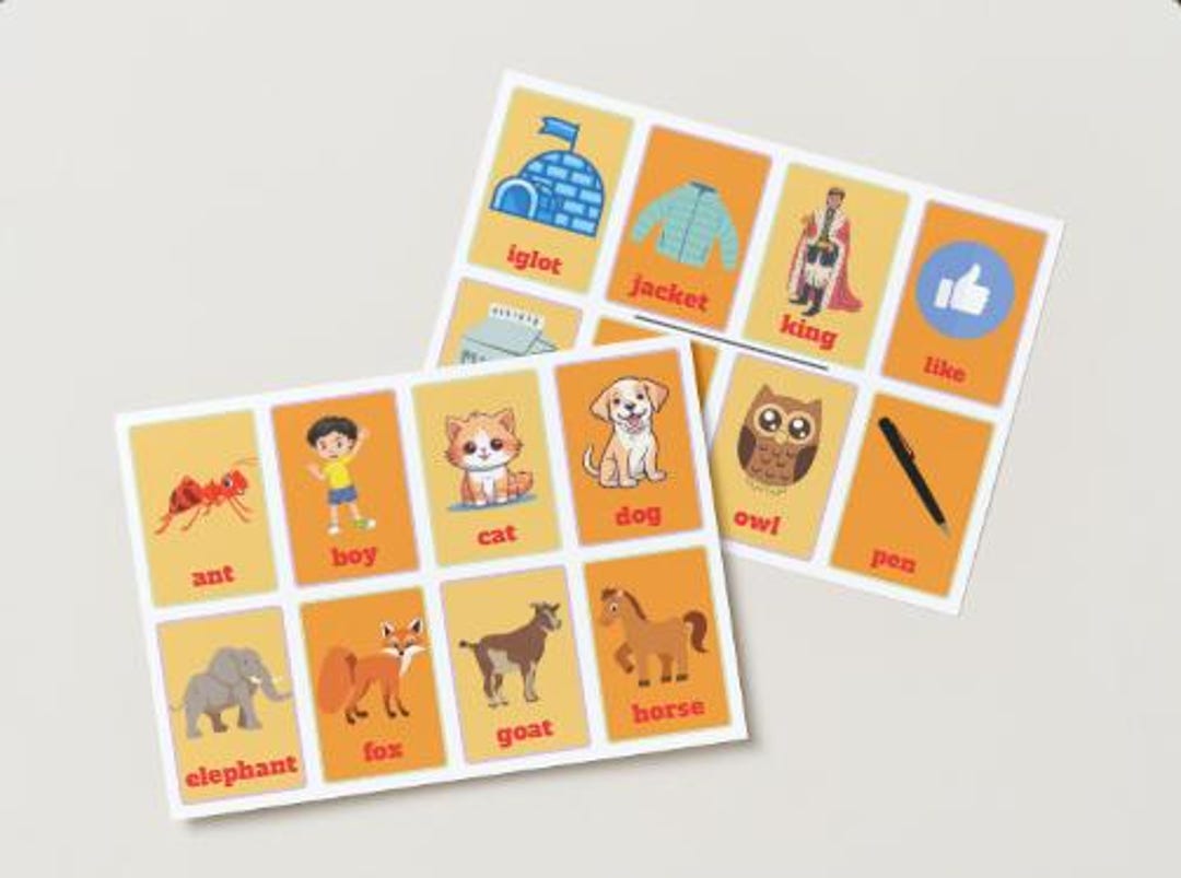 Fun and Engaging Alphabet Flashcards for Early Learners - Etsy