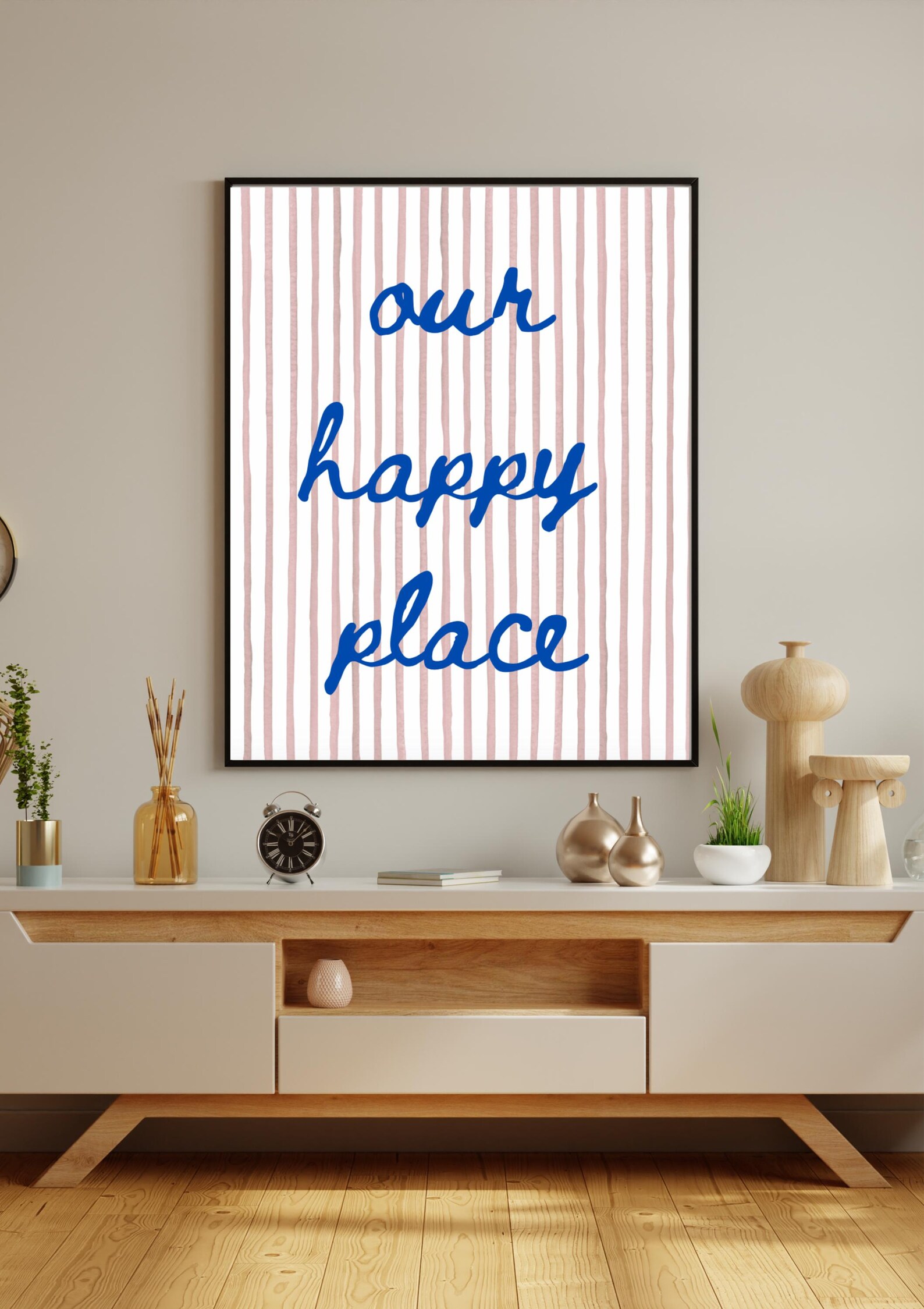 Our Happy Place - Digital Wall Art | Cozy & Chic Printable Poster - Etsy