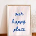 Our Happy Place - Digital Wall Art | Cozy & Chic Printable Poster - Etsy