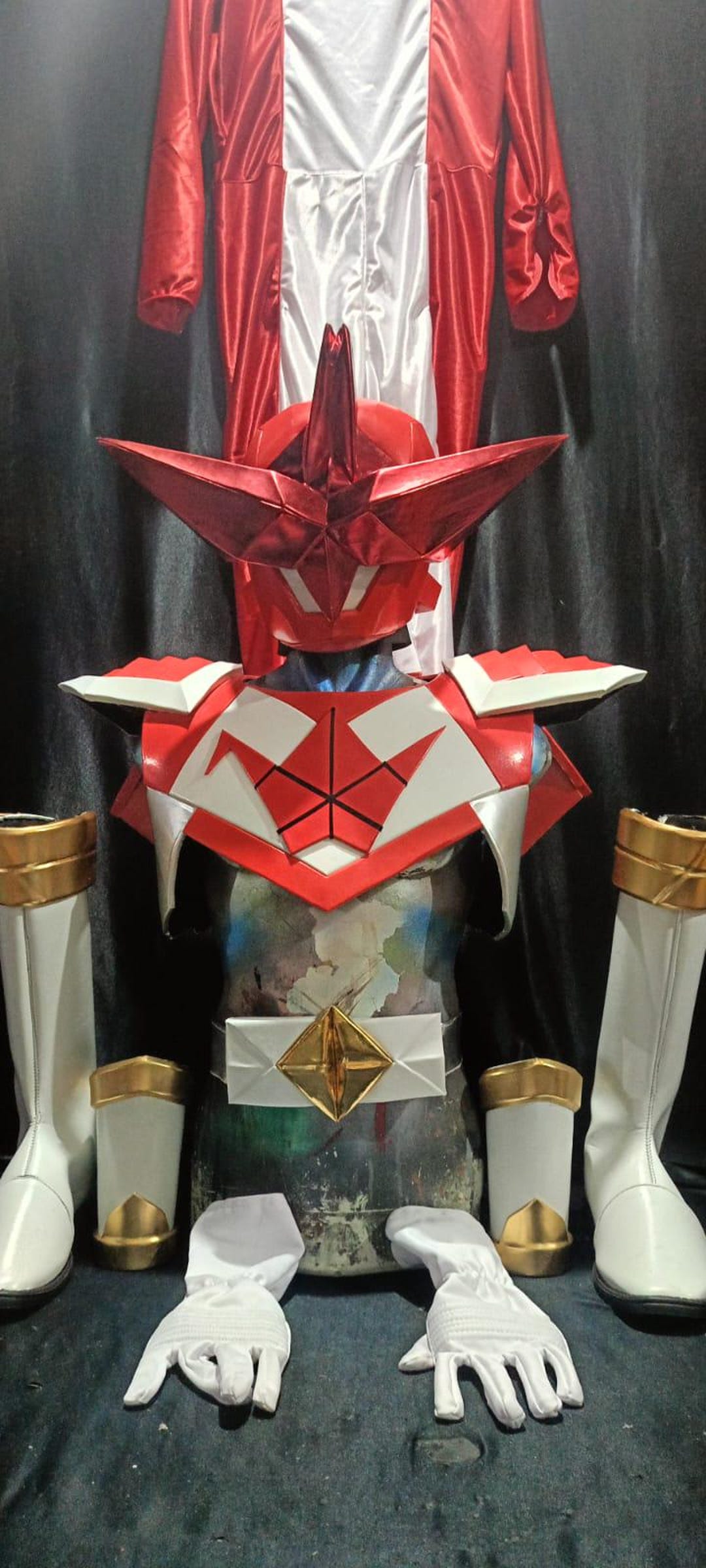 Original Sentai Origaranger Origa Red Wearable Tokusatsu Costume Suit