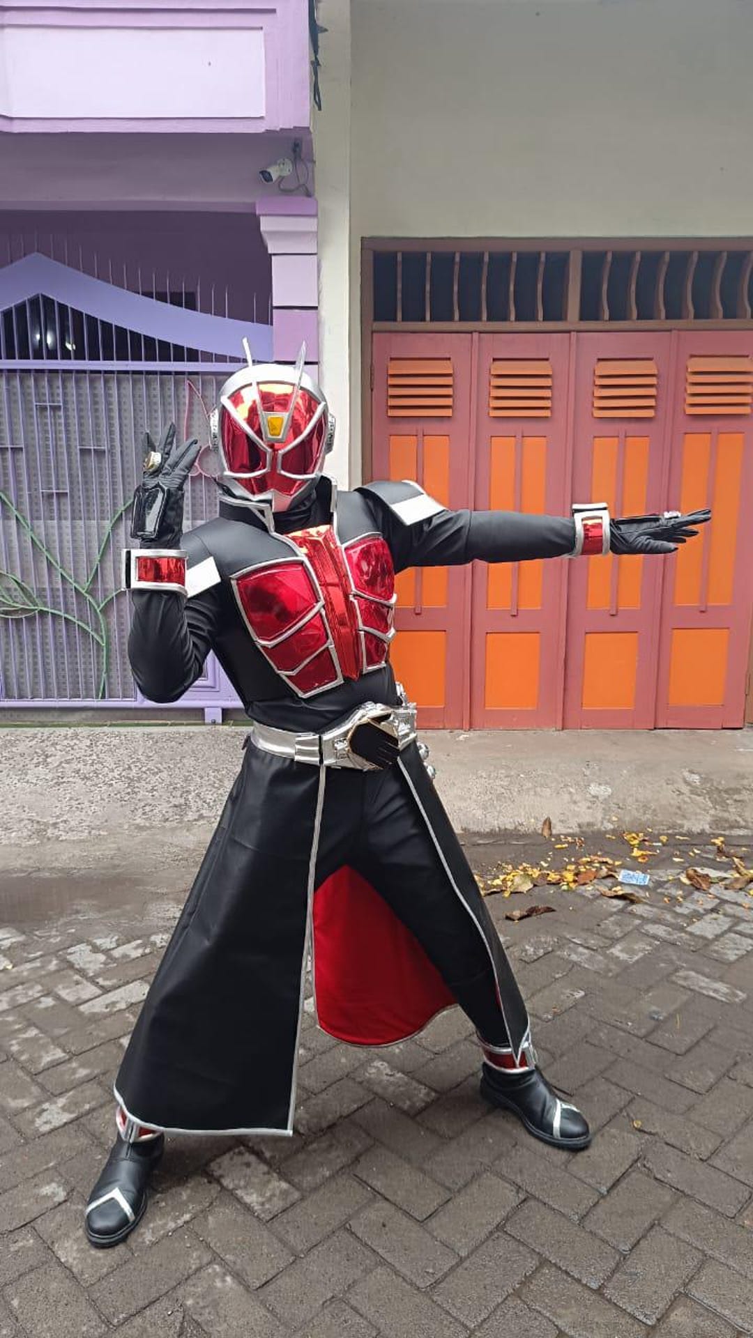 Kamen Rider Wizard Flame Style Tokusatsu Suit Wearable Cosplay Costume ...
