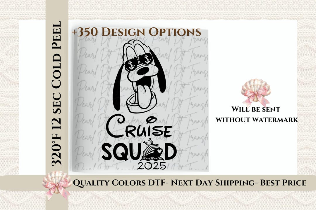 Disney Pluto Cruise Squad 2025 DTF Transfer, Disney Family Cruise DTF ...