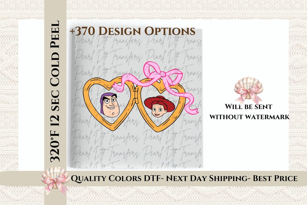 Disney Buzz and Wendy Locket Bow Dtf, Buzz and Wendy Coquettet DTF ...