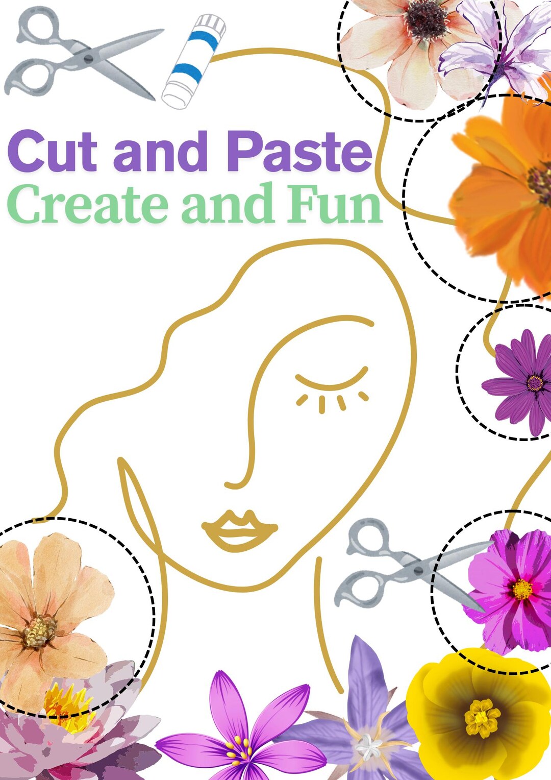 Montessori Cut and Paste Activities, Paper Kids Craft, Printables Cut ...