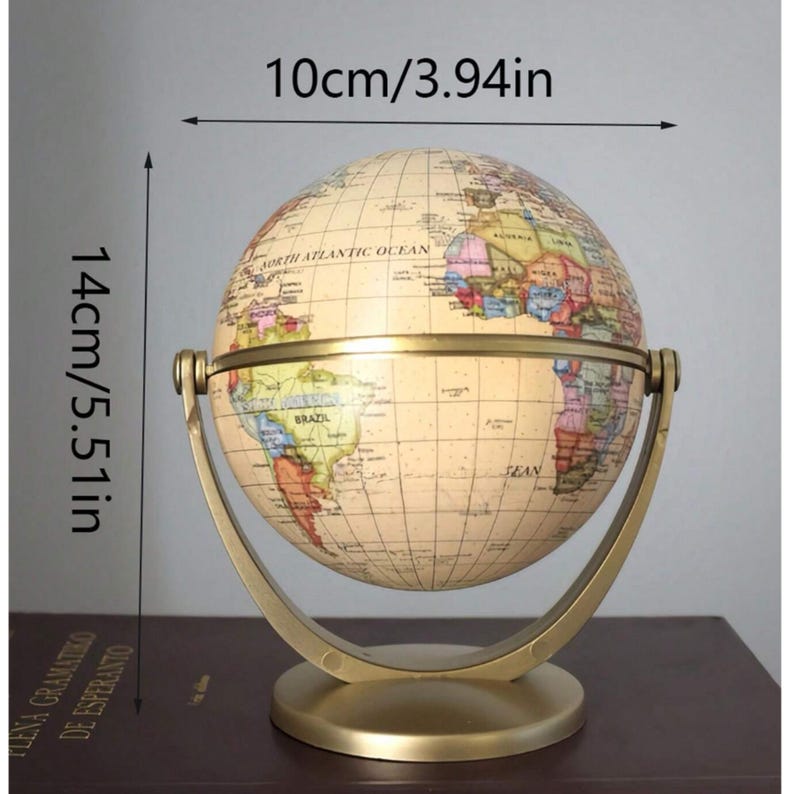 Vintage American Style Floating Globe – Elegant Desk Decor - Etsy