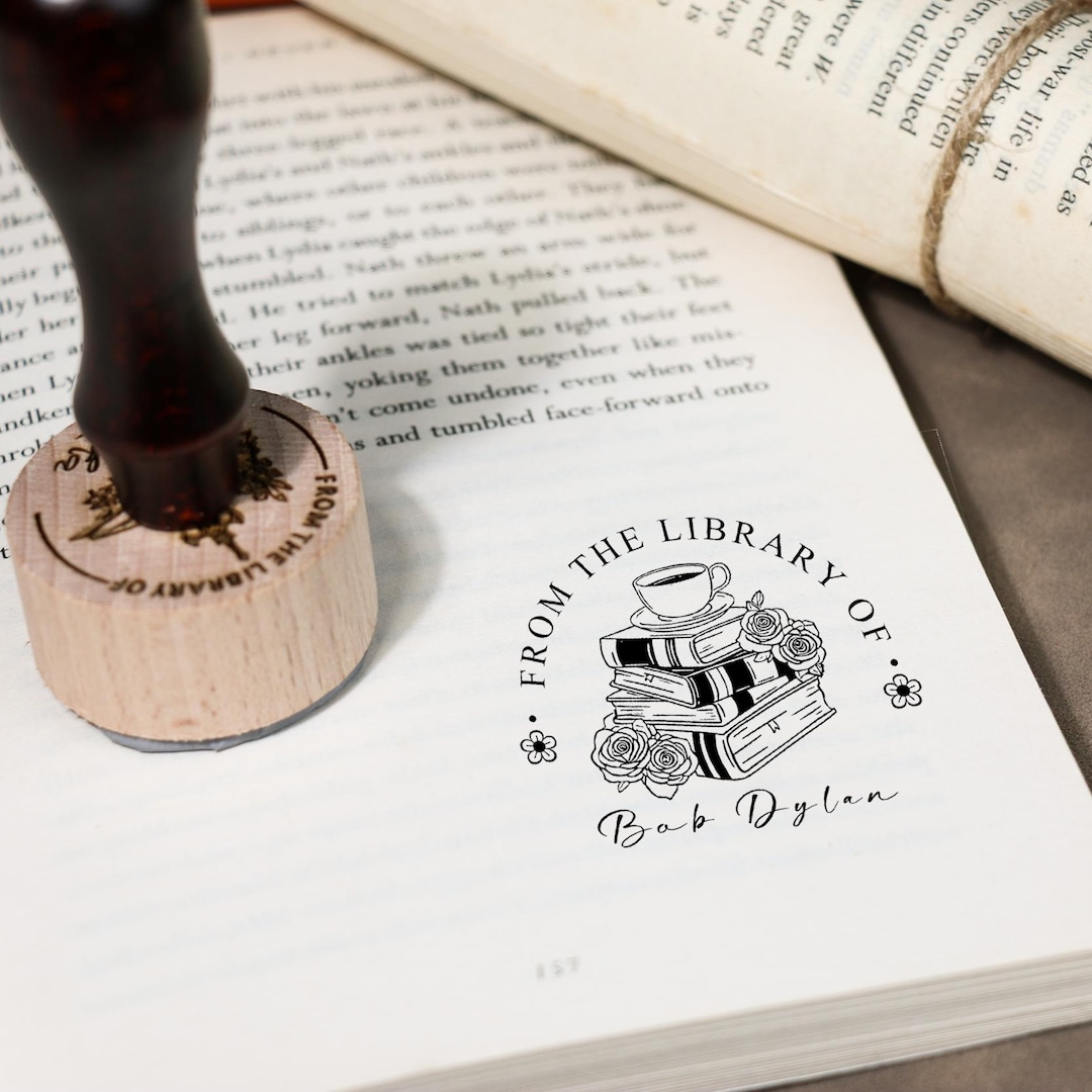 Personalized Book Stamp|library Stamp Personalized|library Stamp|custom ...