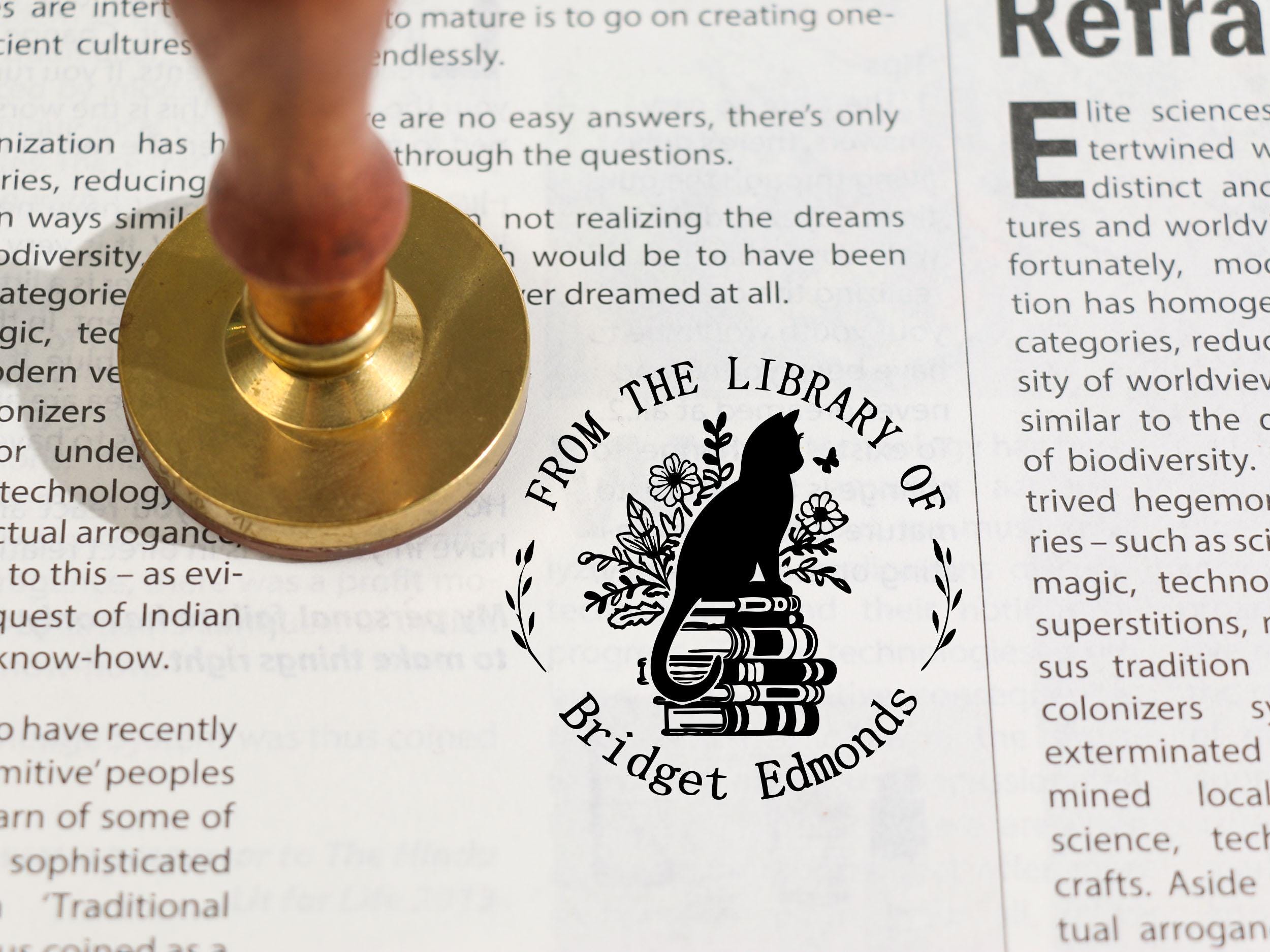 From the Library of Stamp, Library Stamp, Personalized Book Stamp ...